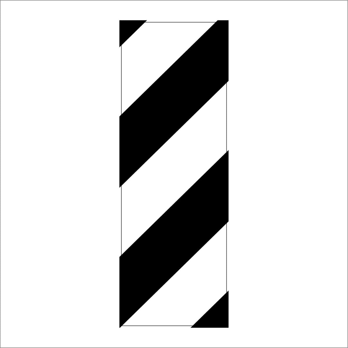 Chevron Black White Road Safety Turn Vehicles – PWDirect