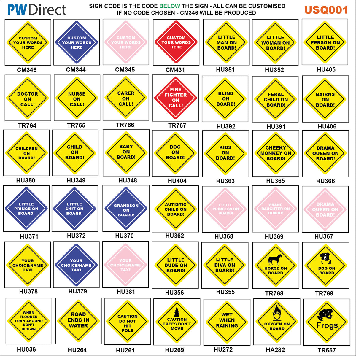 Fun and Silly Signs – PWDirect