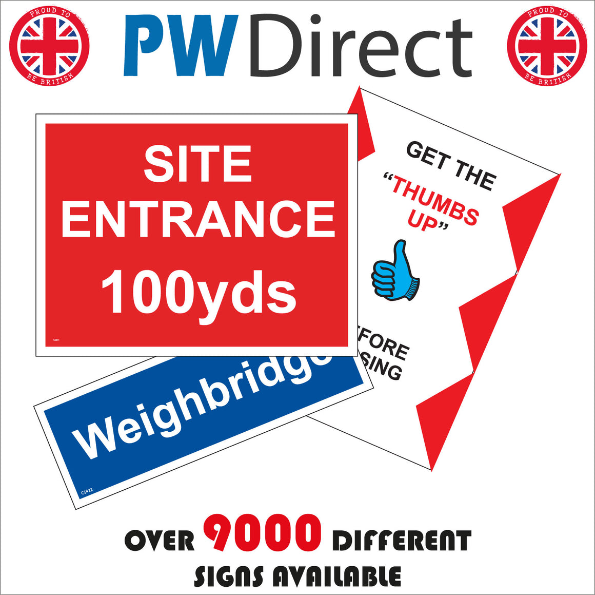 signs packaging boxes stickers construction safety signage footpath ...