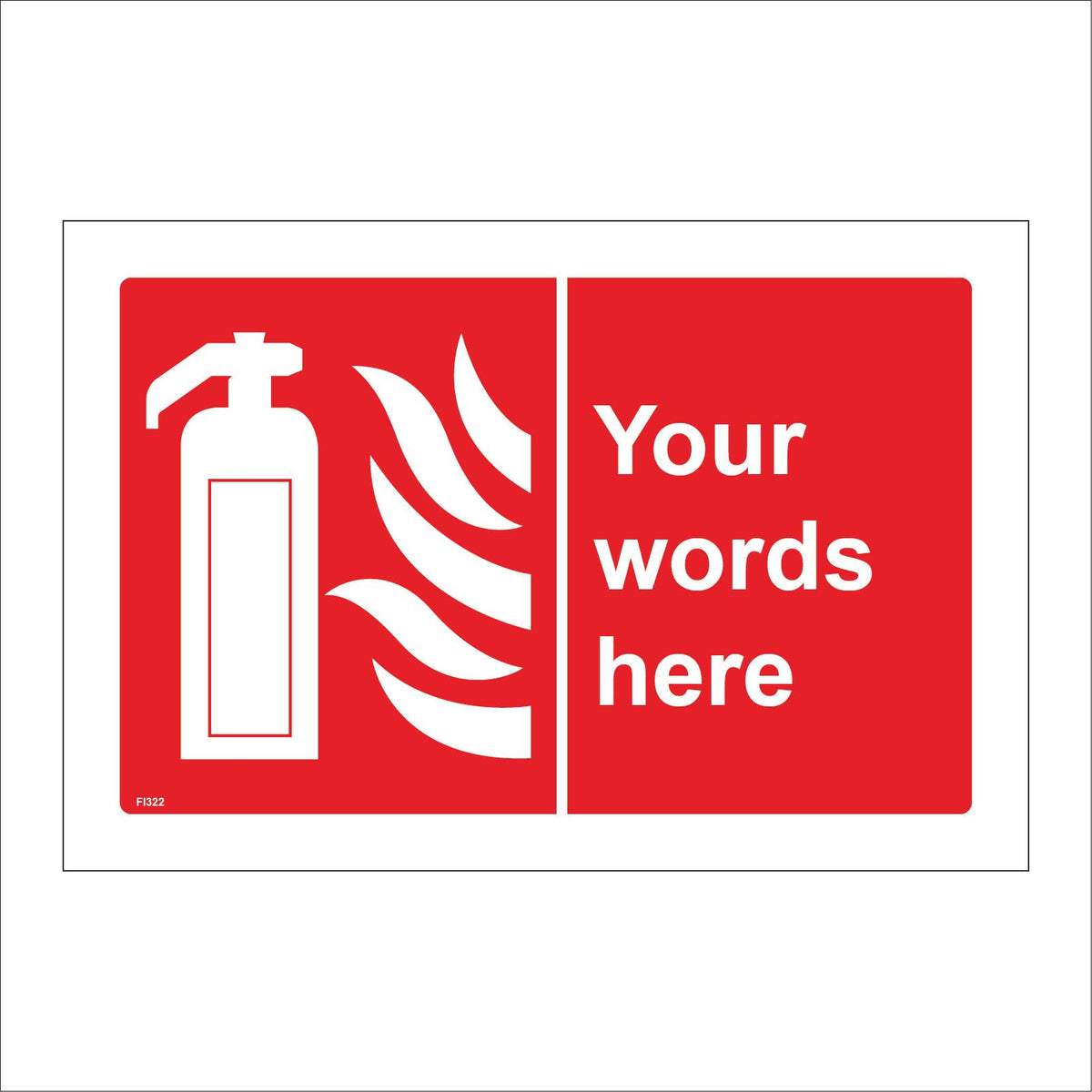 Your Words Choice Fire Extinguisher Personalise Customise – PWDirect