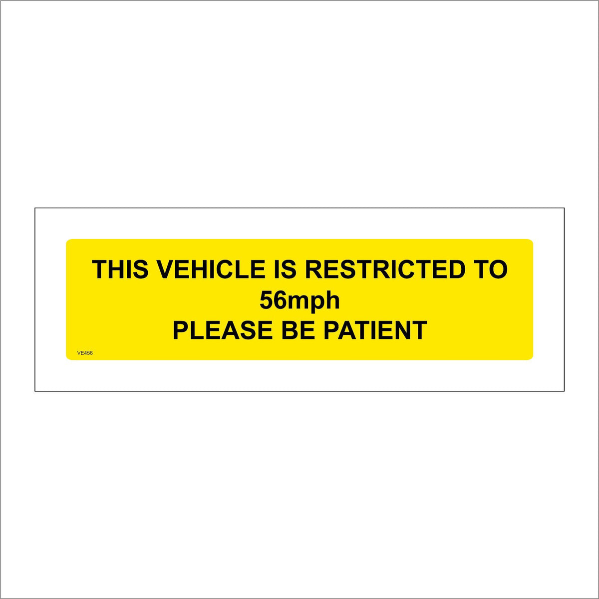 Vehicle Restricted to 56mph Please Be Patient – PWDirect