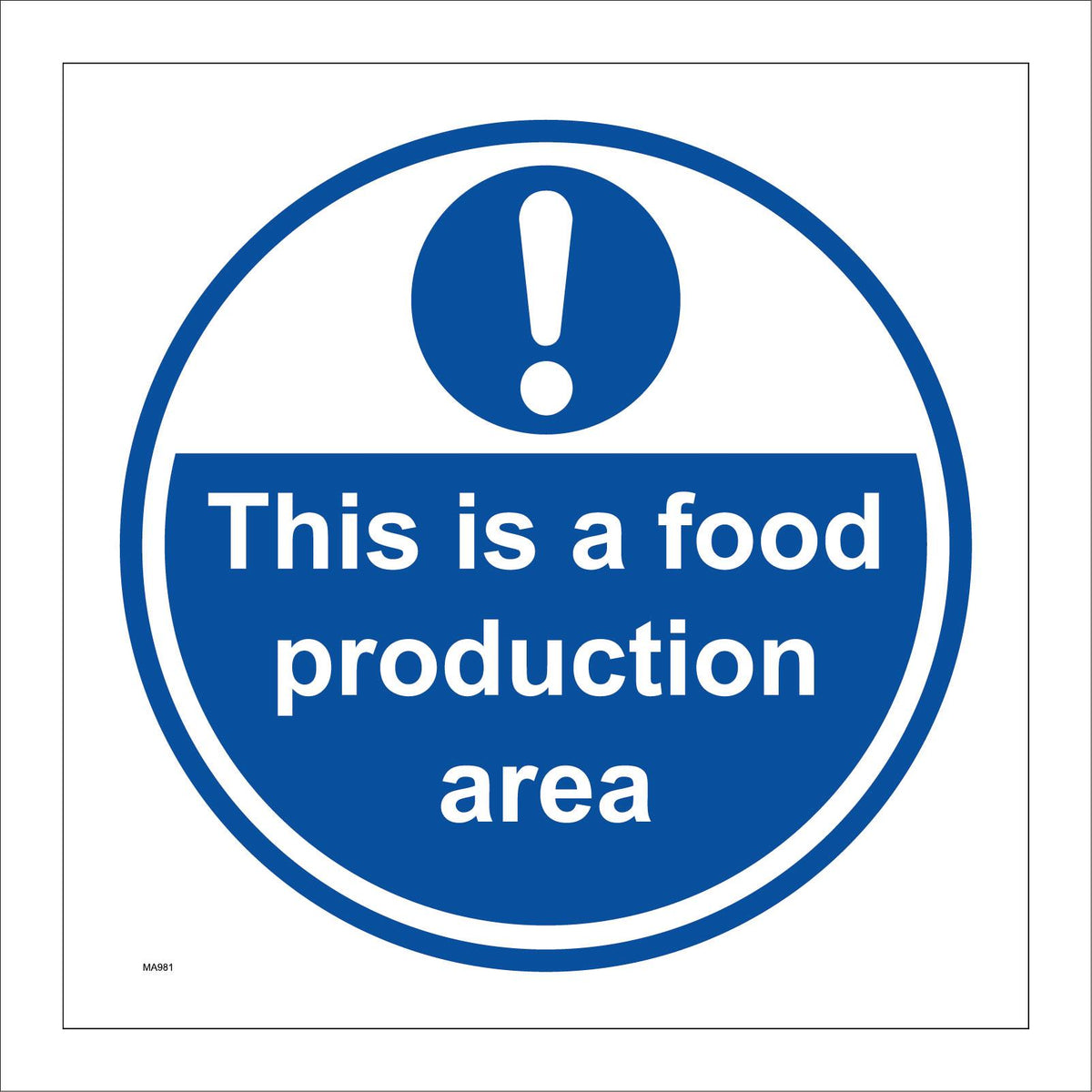 This Is A Food Production Area – PWDirect