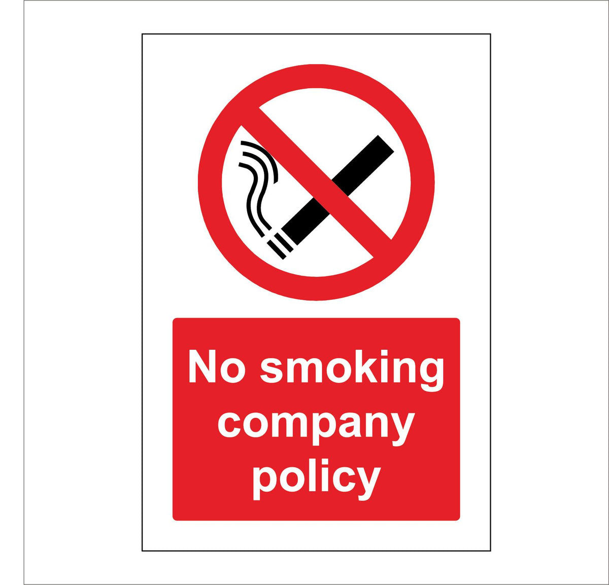 No Smoking Company Policy Rules Regulations – PWDirect