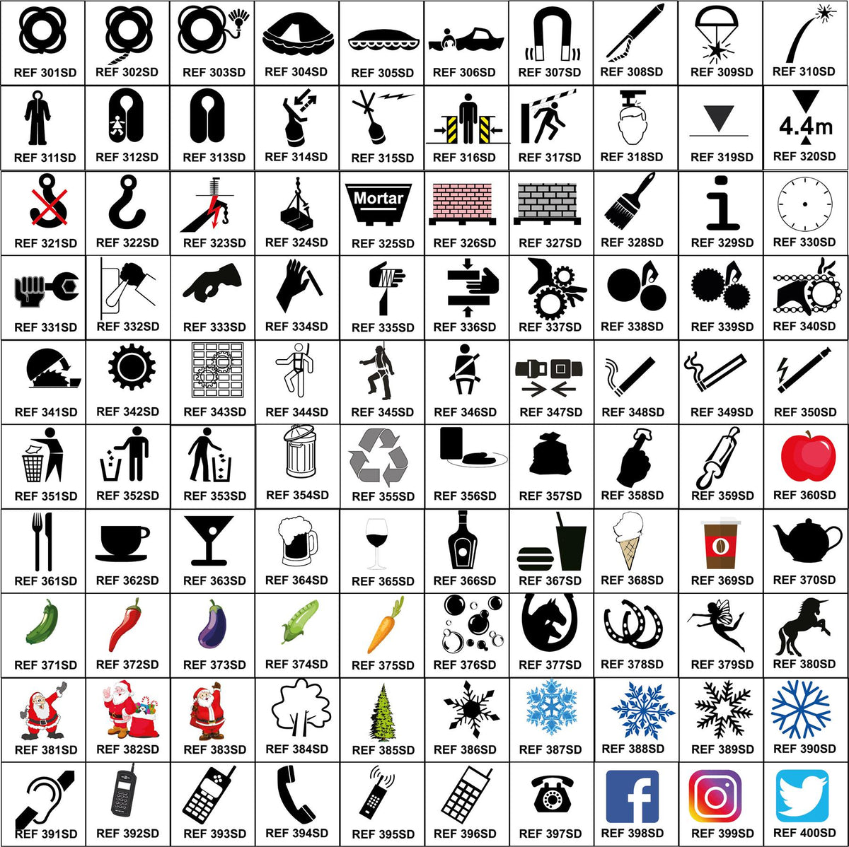 Symbol Text Design Personalise Custom Image Business, CC683 – PWDirect