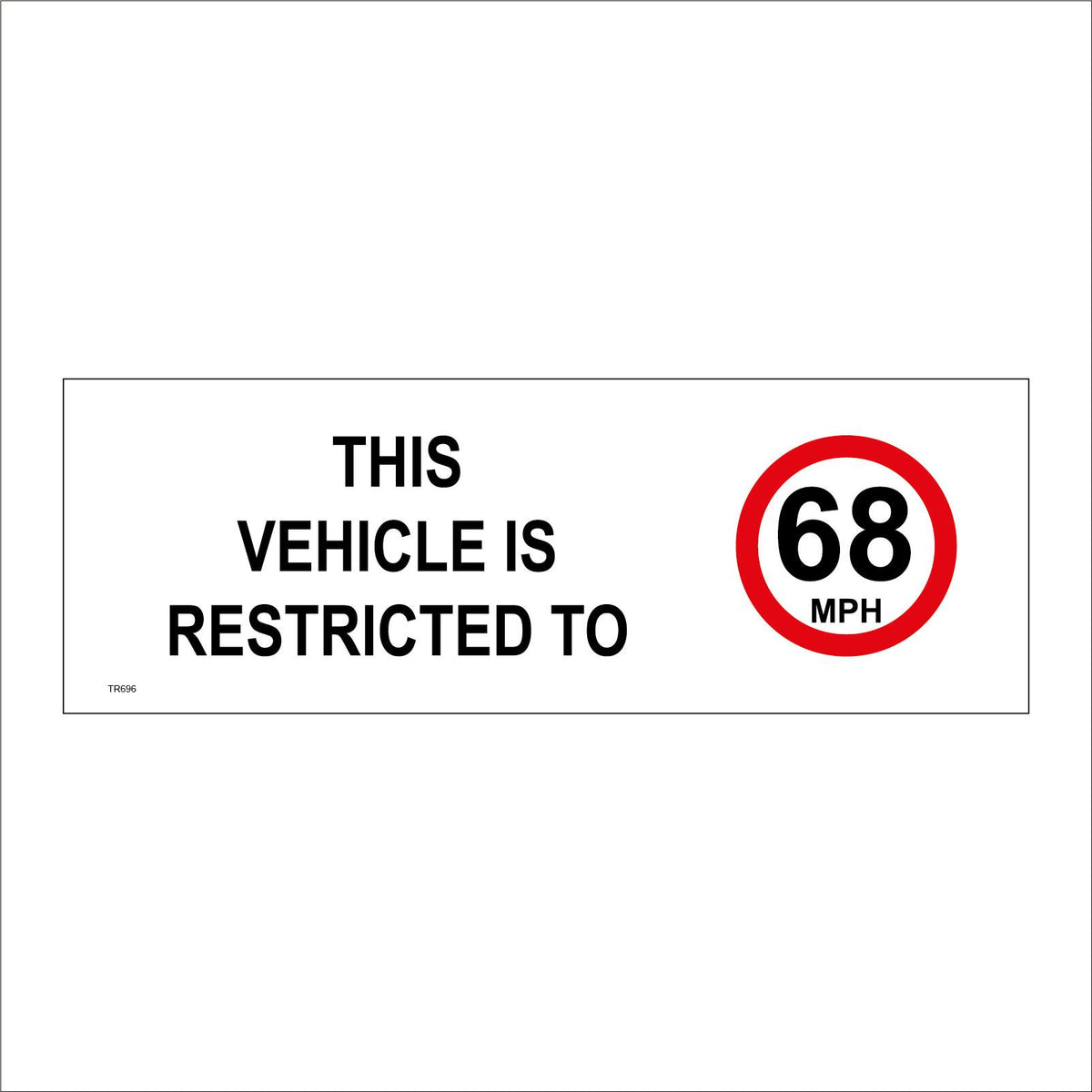 This Vehicle Restricted To 68 MPH – PWDirect