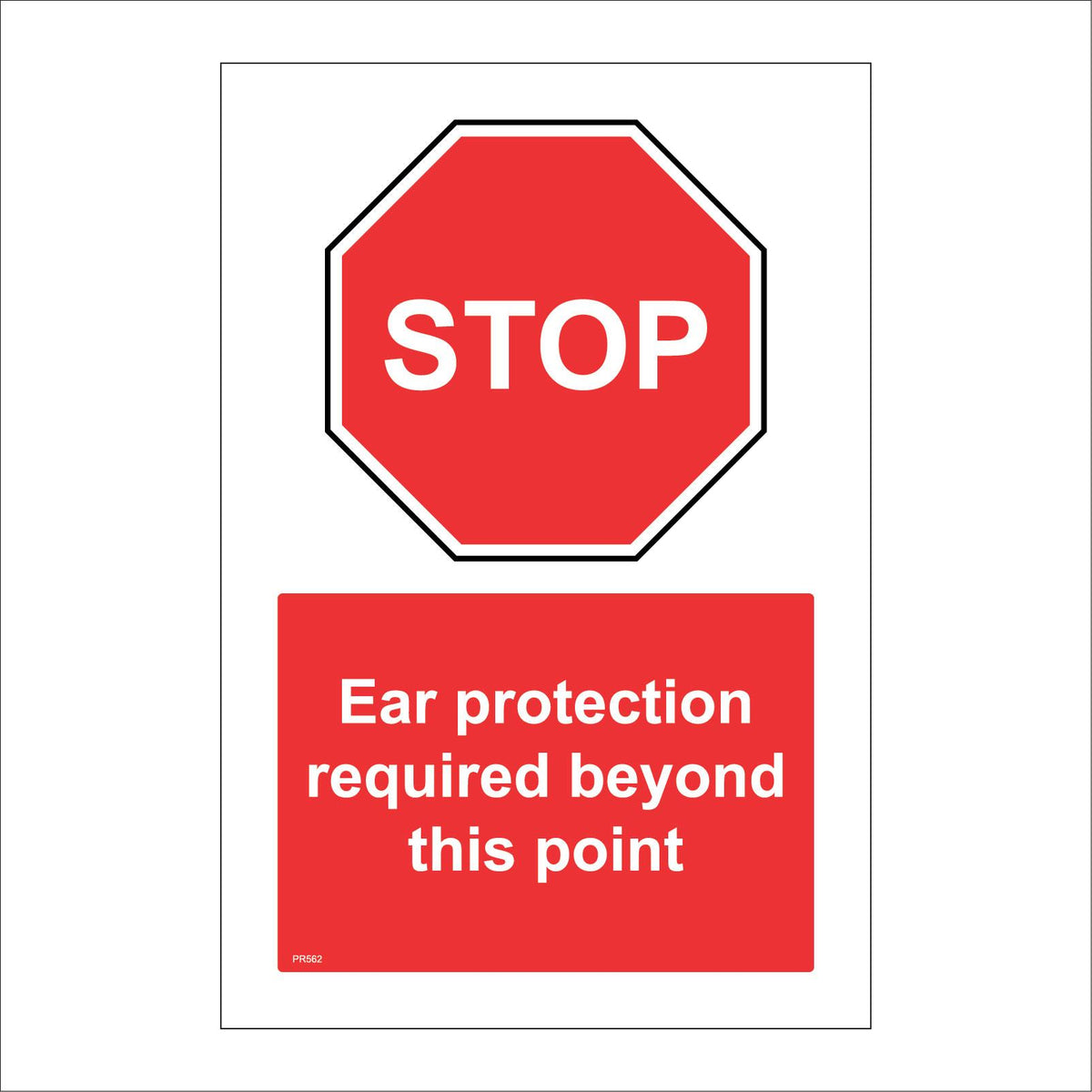 Stop Ear Protection Required Beyond This Point – PWDirect