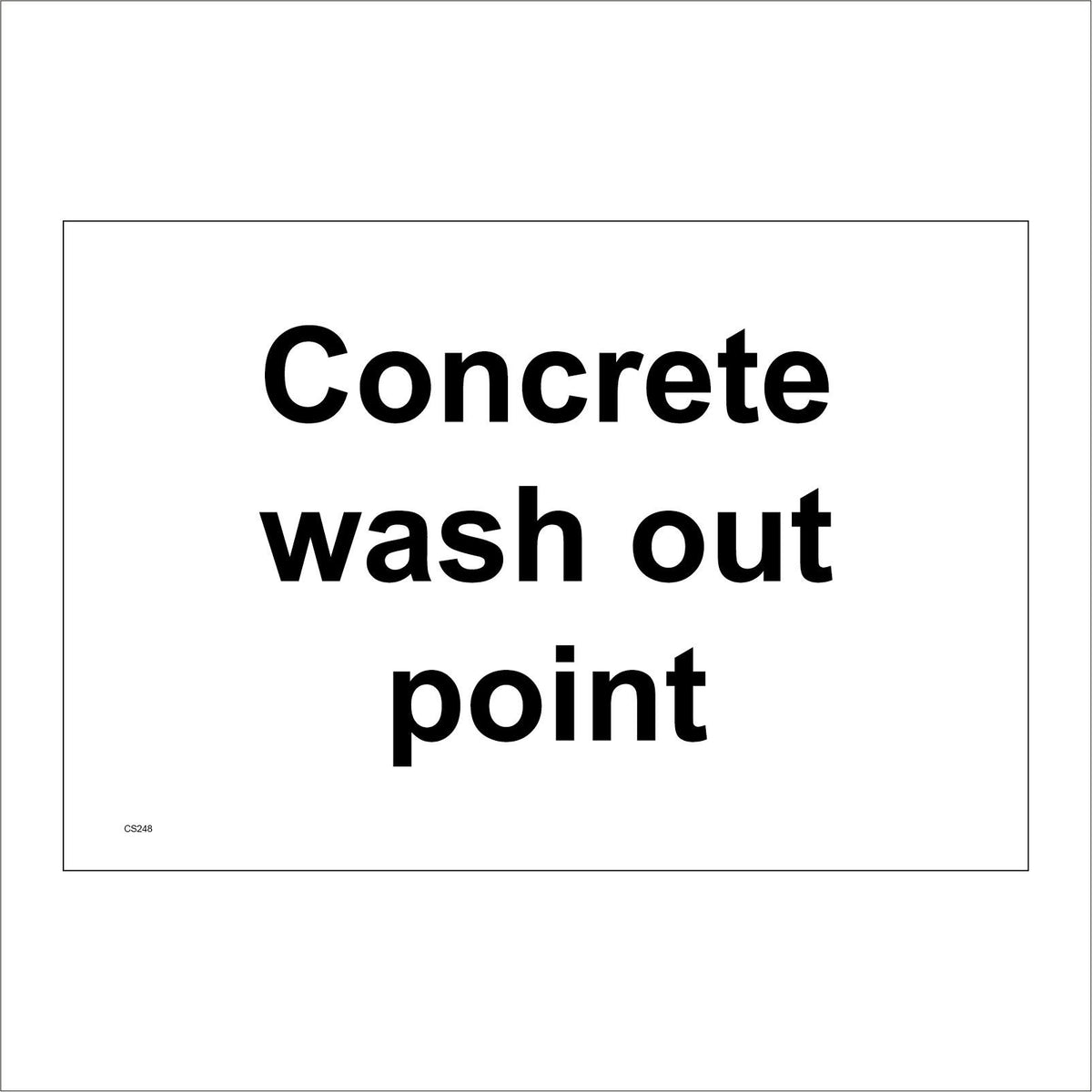Concrete Wash Out Point Sign – PWDirect