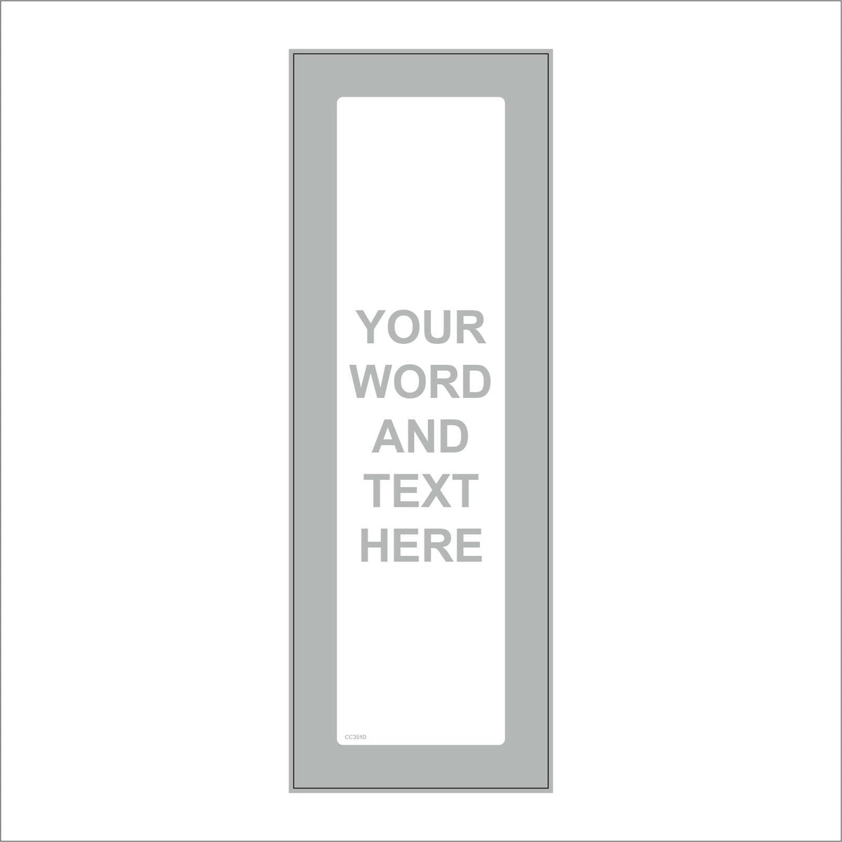 Grey Exclusive Words Text Choice Design Photo Custom, CC351D – PWDirect