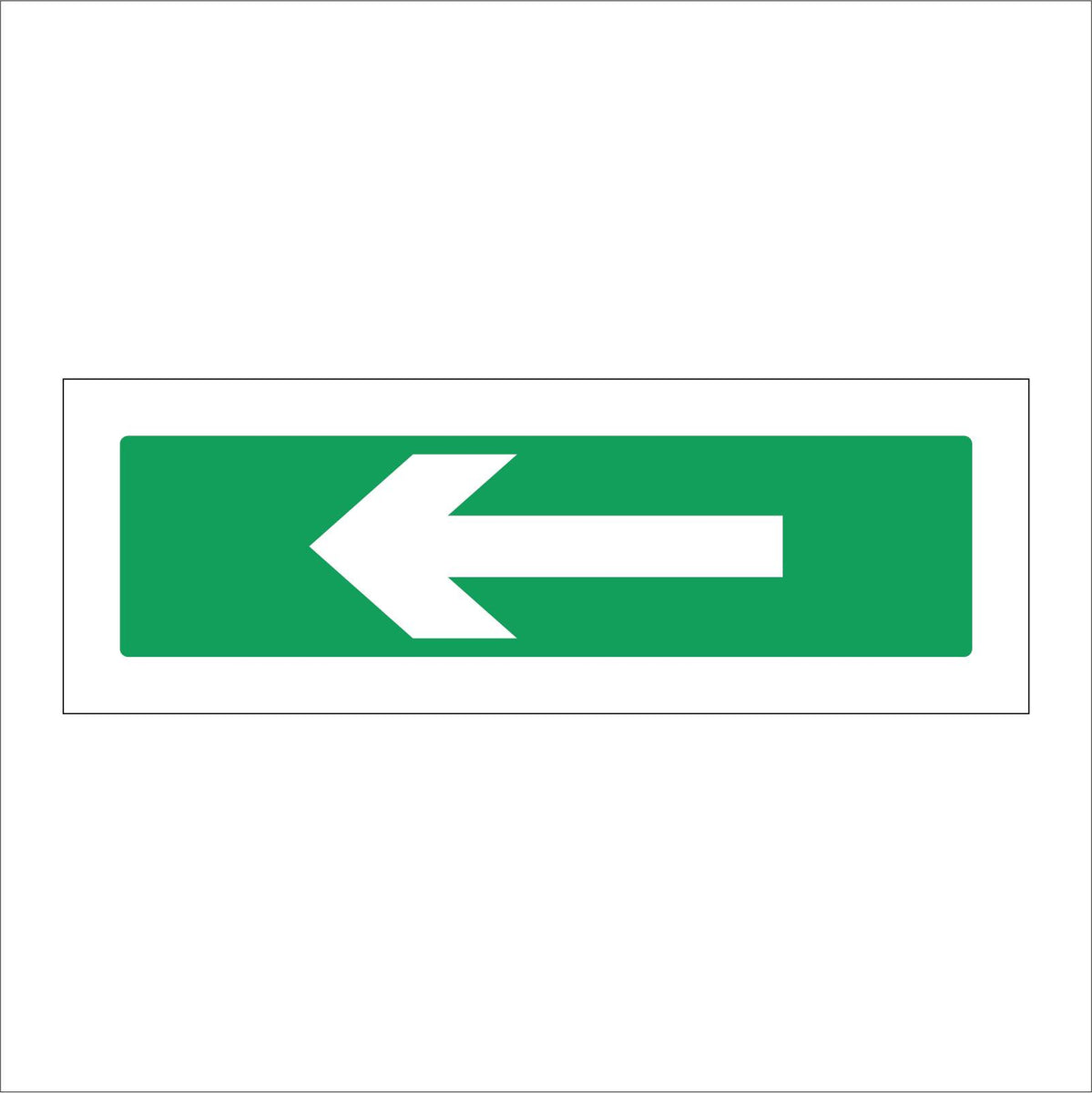 Arrow Pointing Left Sign with White Arrow Pointing Left – PWDirect