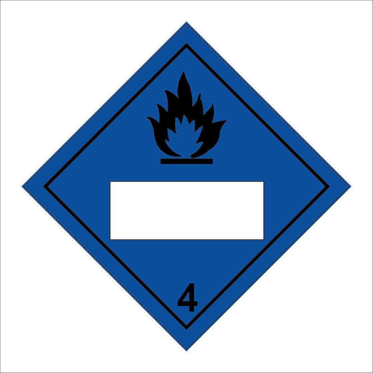 Danger 4 When Wet Blue Placard Diamond Box Details – PWDirect