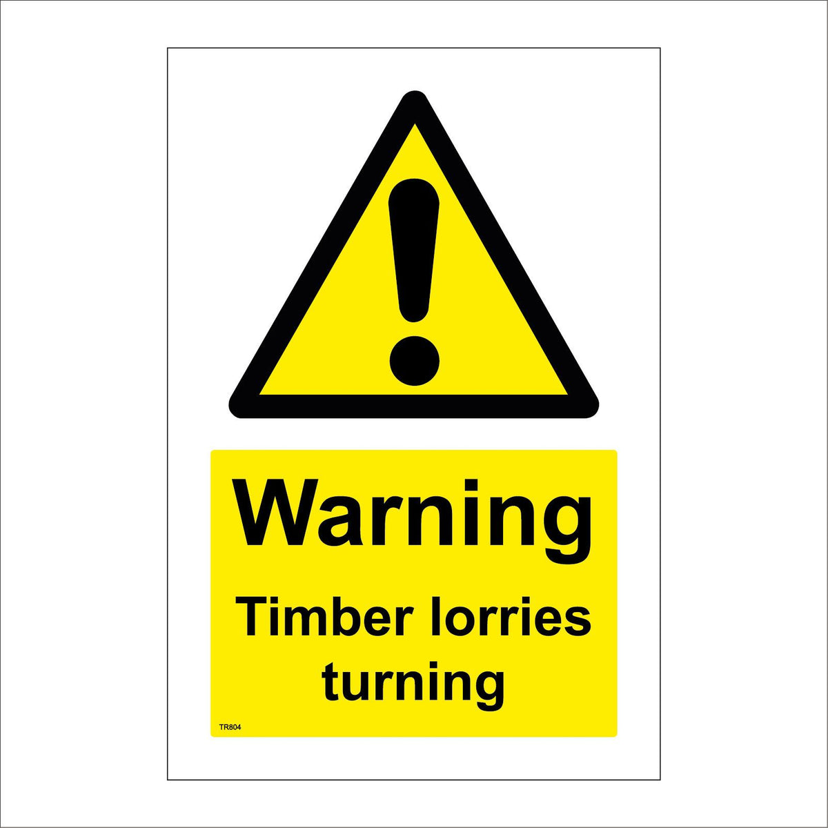 Warning Timber Lorries Turning – PWDirect