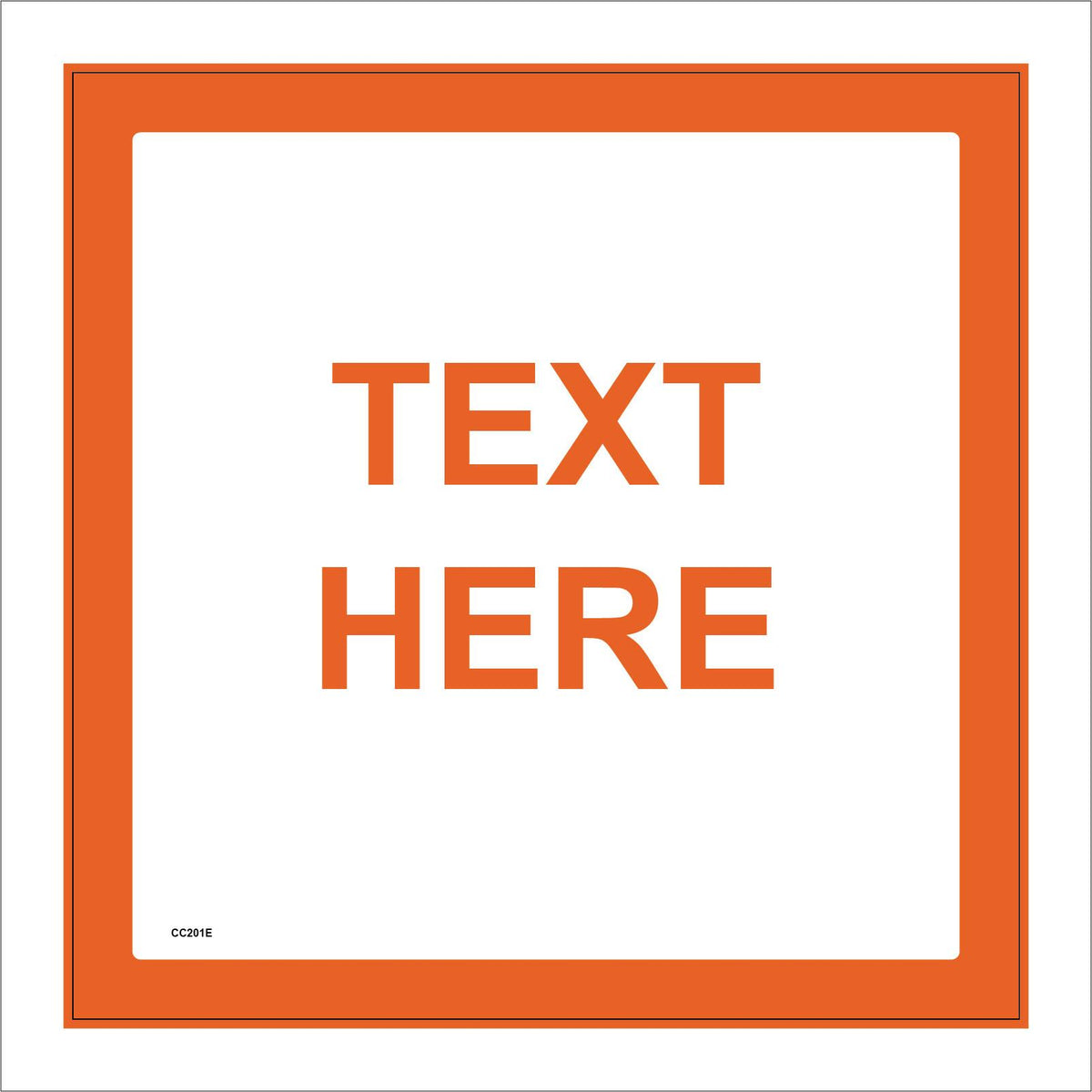 Orange White Design Create Custom, CC201E – PWDirect