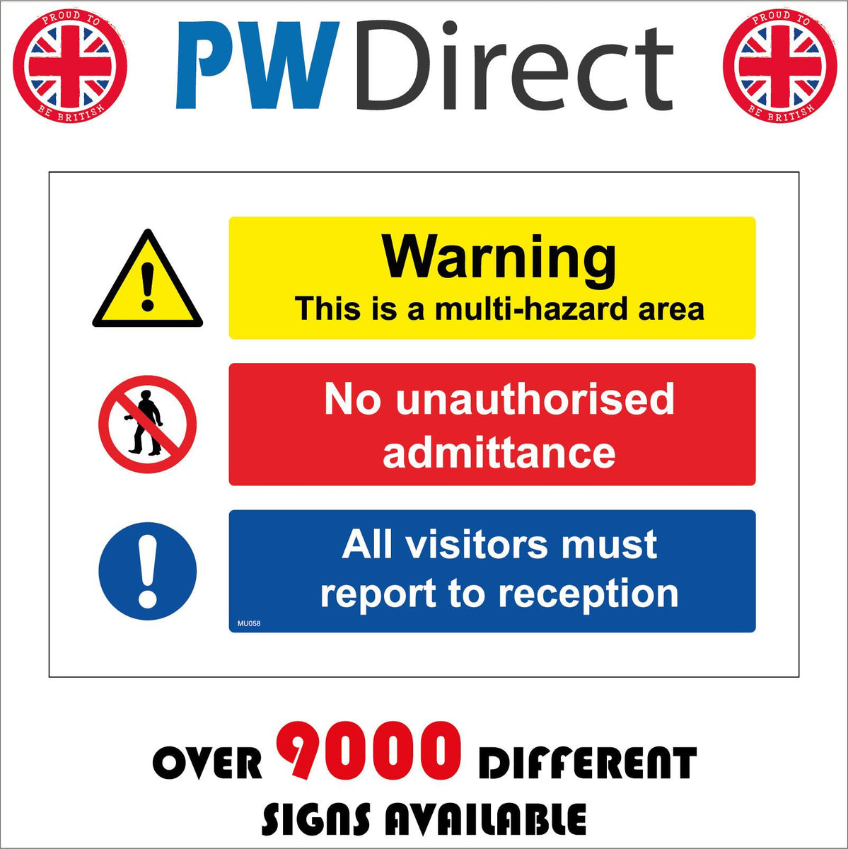Warning This Is A Multi-Hazard Area No Unauthorised Admittance All ...