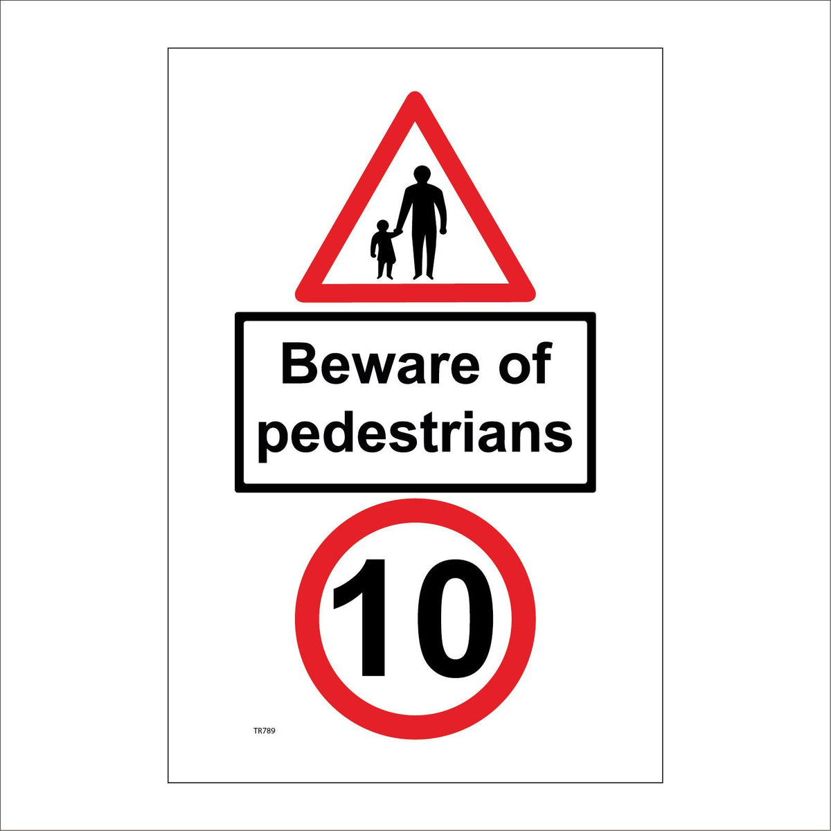 Beware Of Pedestrians 10 mph – PWDirect