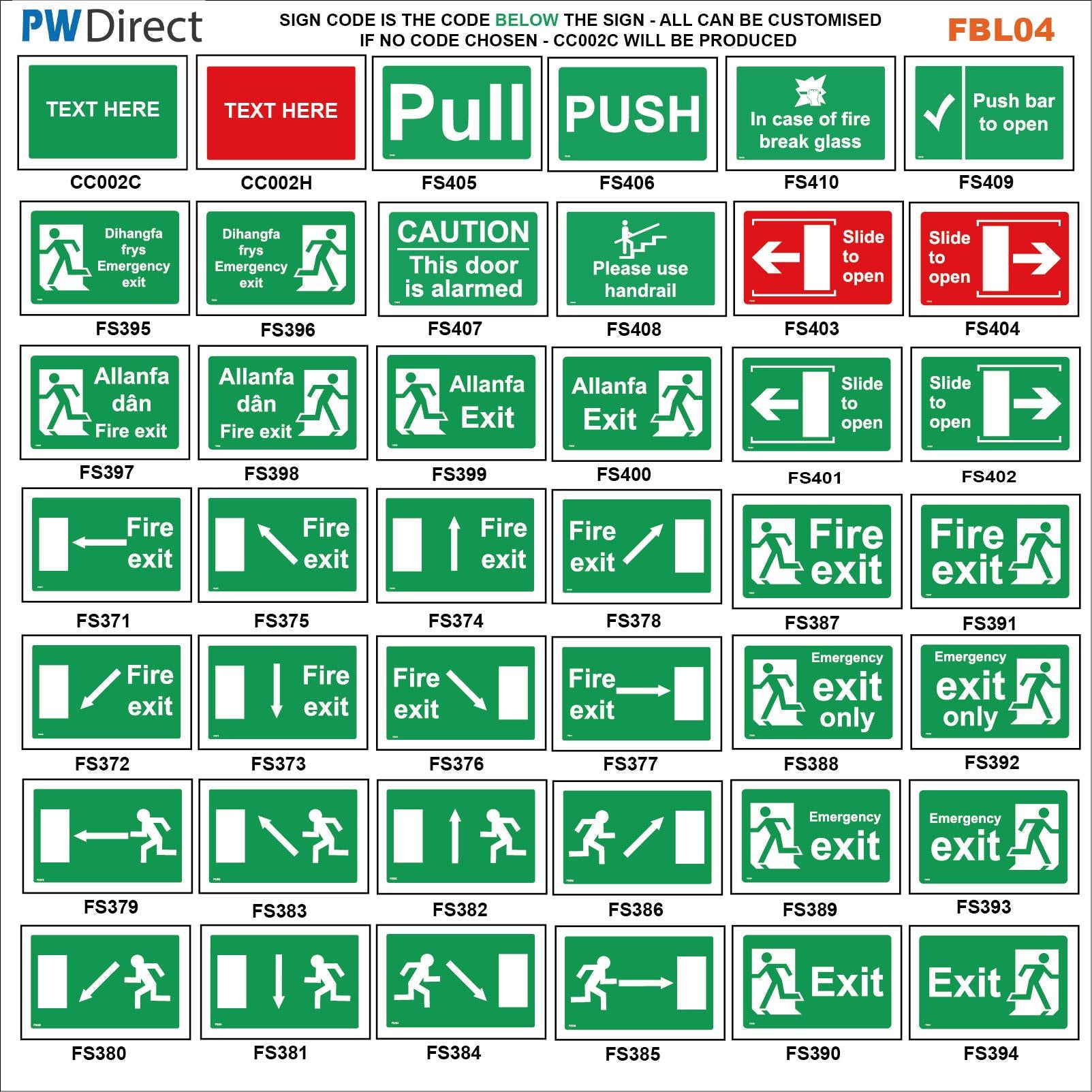 Fire Exit Allanfa Dan Dihangfa Emergency Slide Open Custom – PWDirect