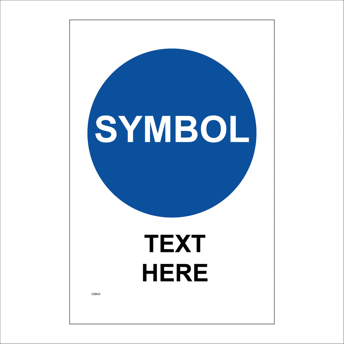 Customise A Sign Own Text Symbol Preferred Wording Print Colour Wording ...