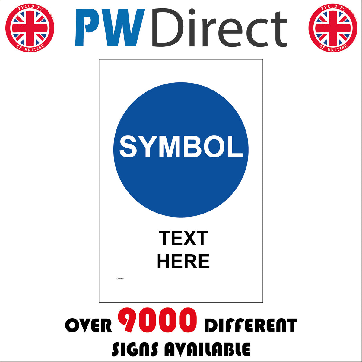 Customise A Sign Own Text Symbol Preferred Wording Print Colour Wording ...