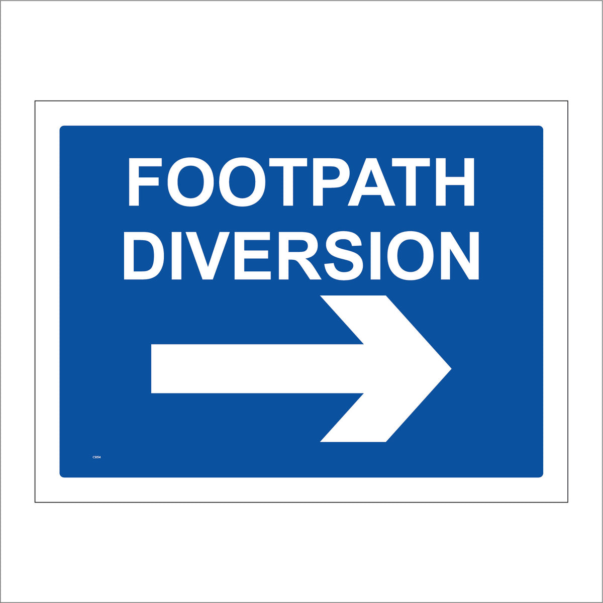 Footpath Diversion Right Sign with Arrow Right – PWDirect