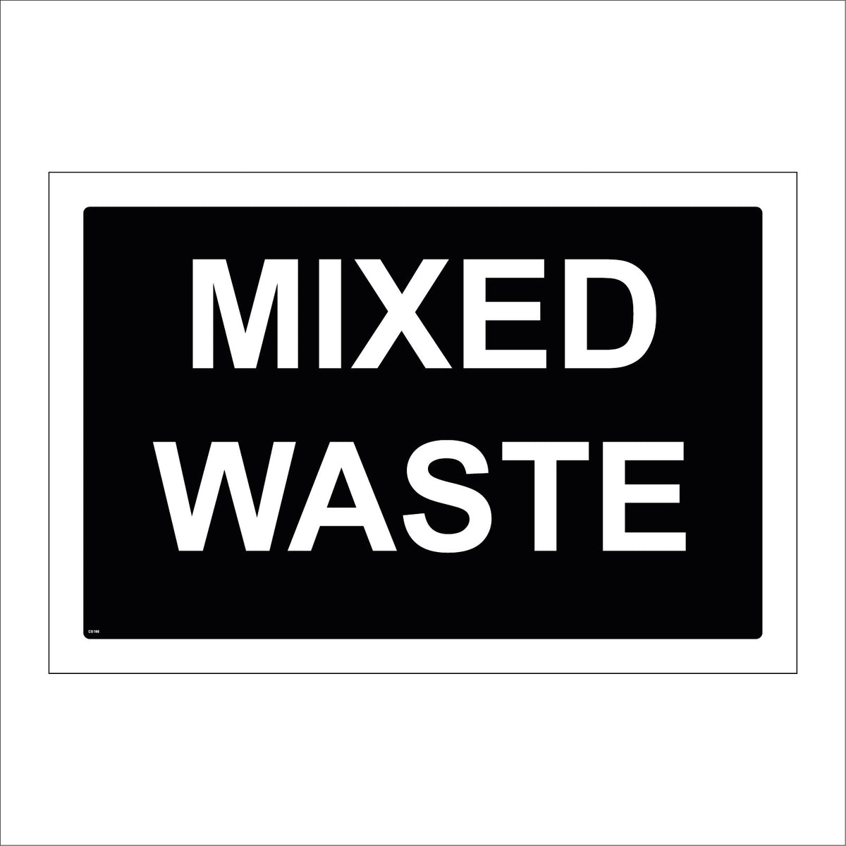 Mixed Waste Recycling Sign – PWDirect