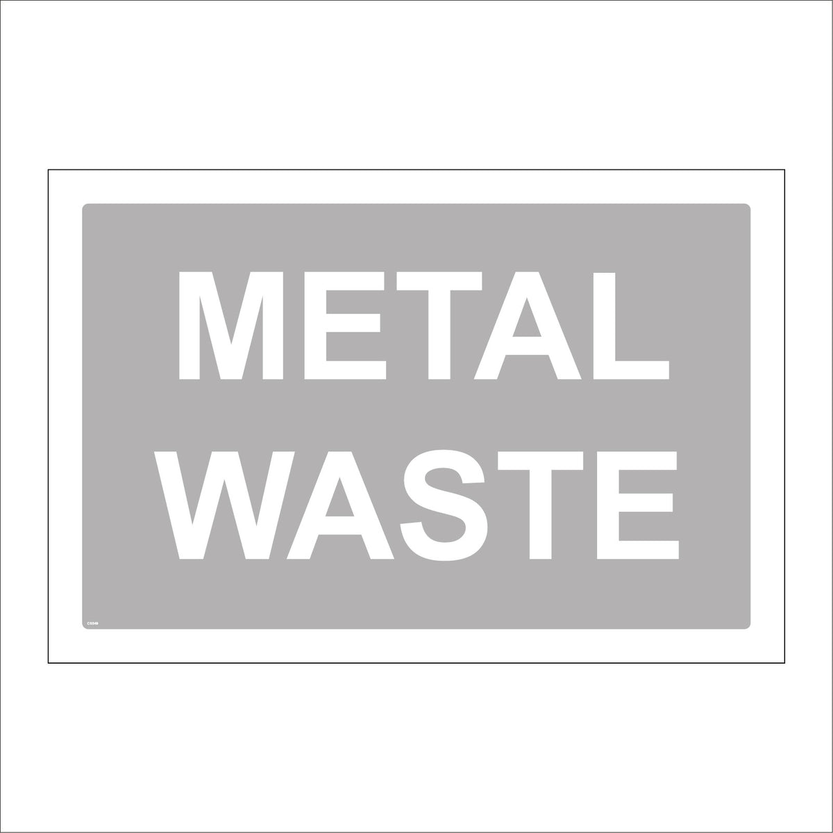 Metal Waste Only Sign – PWDirect