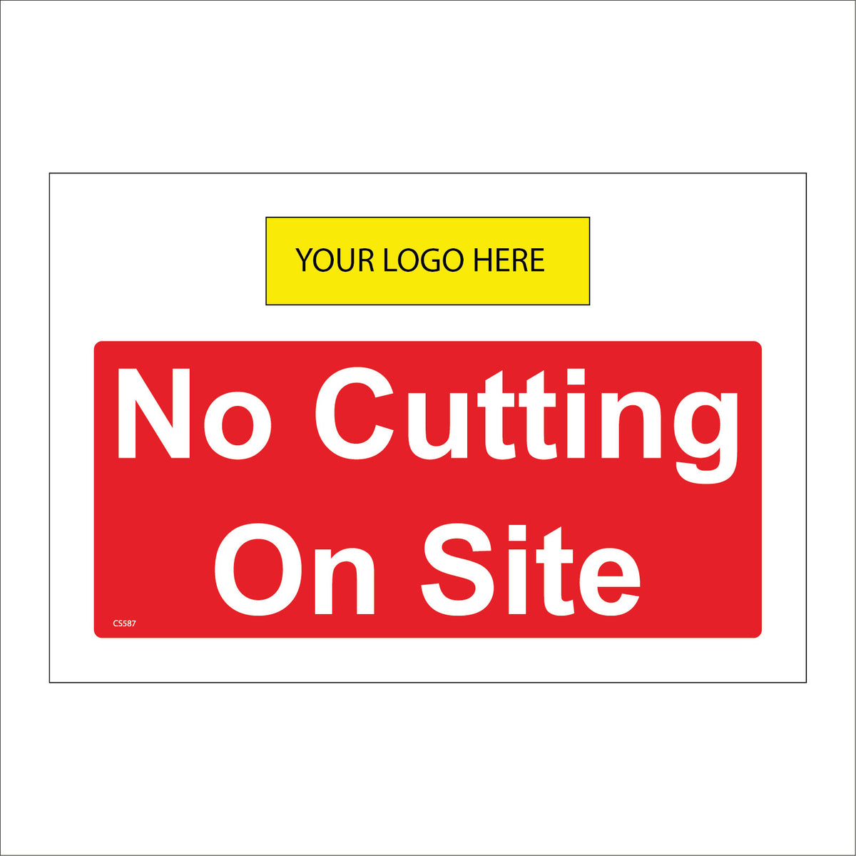 No Cutting On Site Logo Details Wood Timber Chain Saw – PWDirect