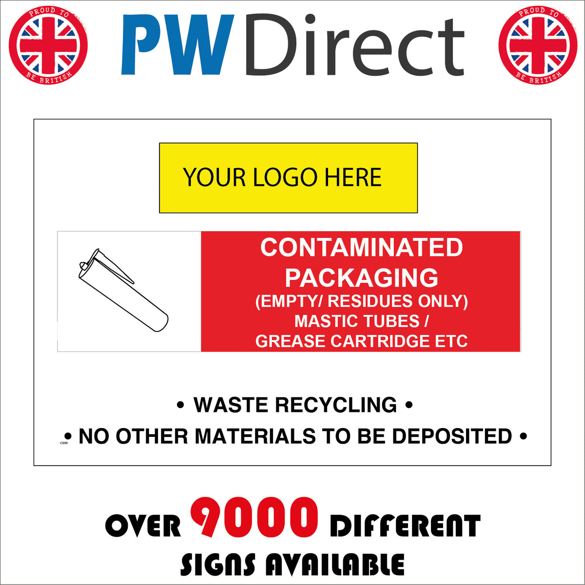 Contaminated Packaging Mastic Grease Cartridge Recycling – PWDirect