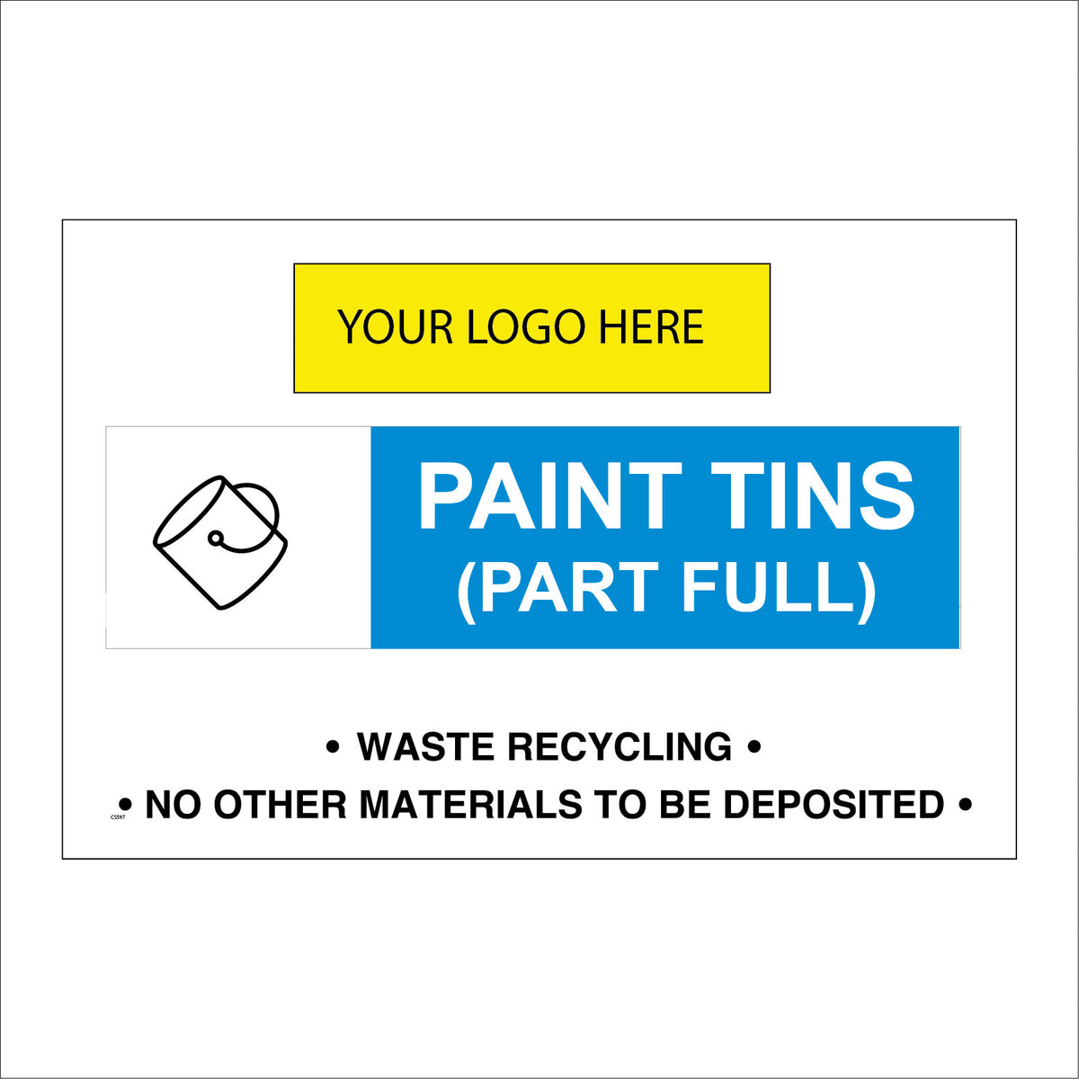 Paint Tins Part Full Recycling Decorating Recycling Logo – PWDirect