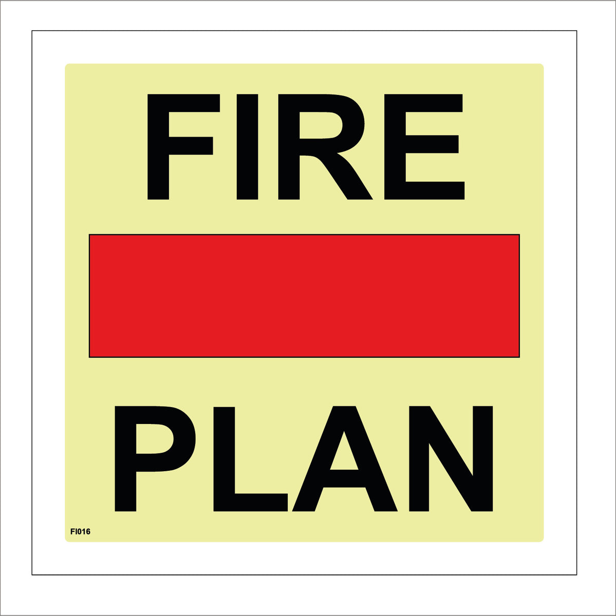 Fire Plan Sign – PWDirect
