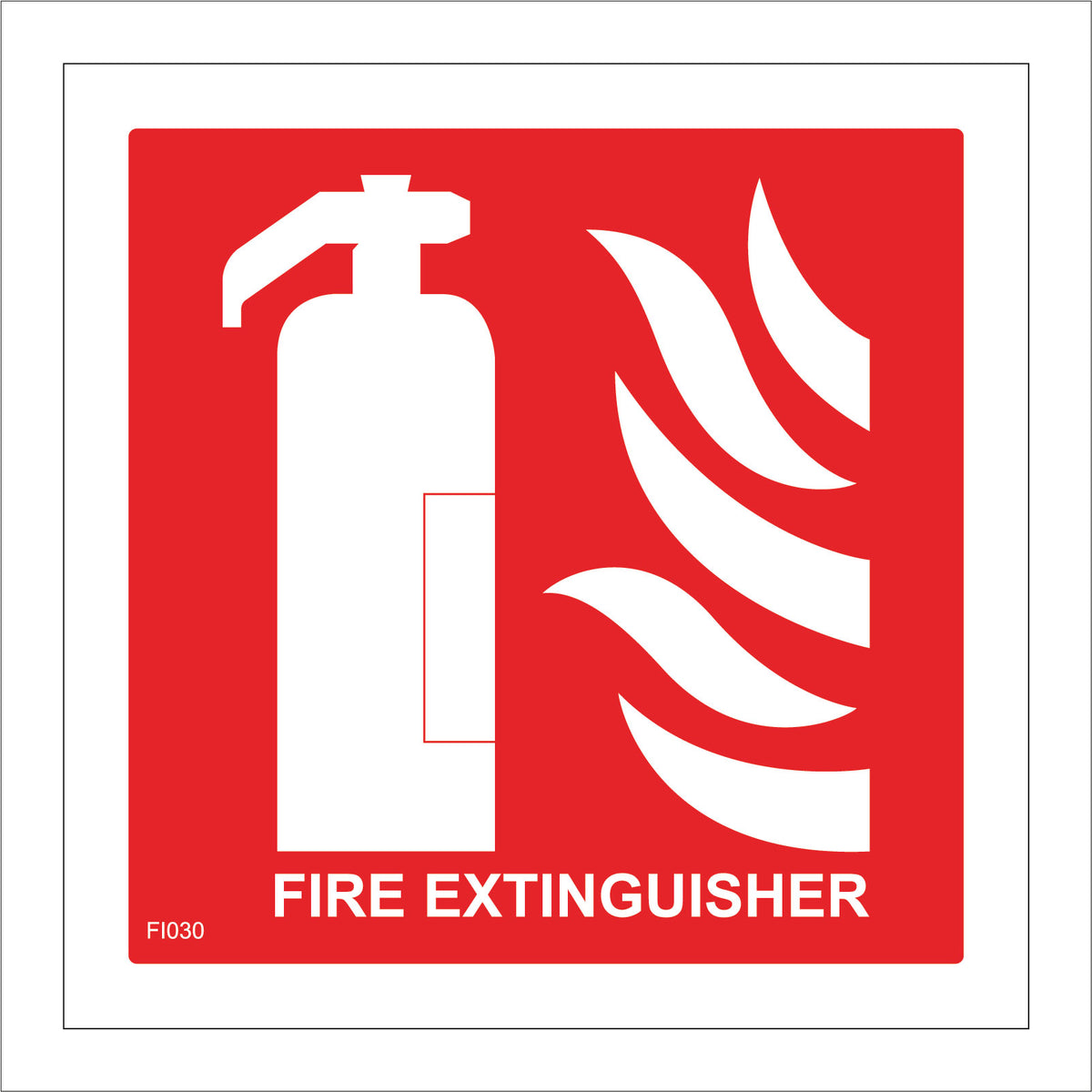 Fire Extinguisher Sign with Fire Extinguisher Fire – PWDirect