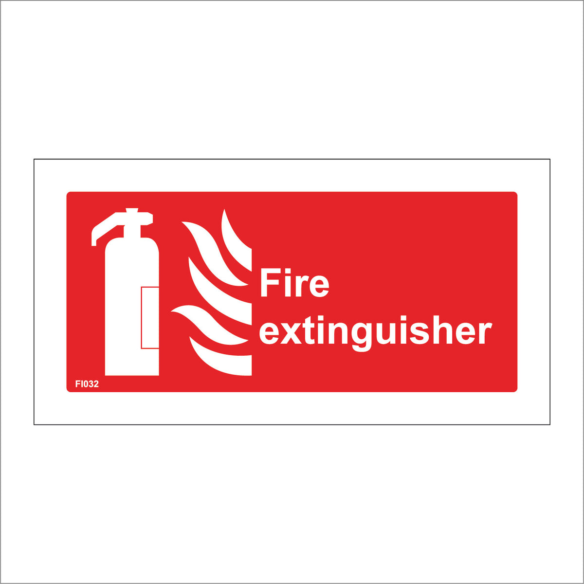 Fire Extinguisher Sign with Fire Extinguisher Fire – PWDirect