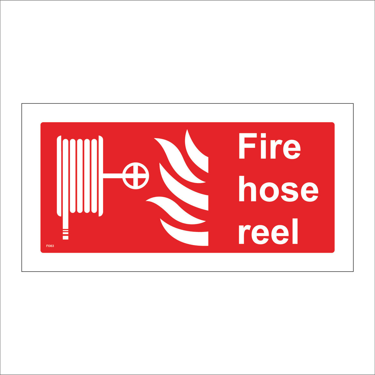 Fire Hose Reel Sign with Fire Hose – PWDirect