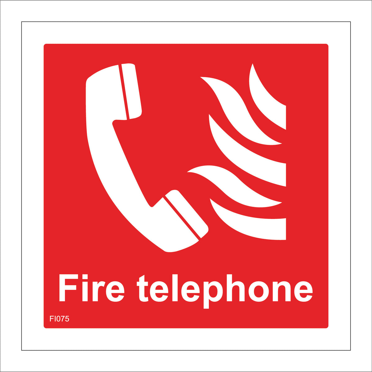 Fire Telephone Sign with Fire Telephone – PWDirect