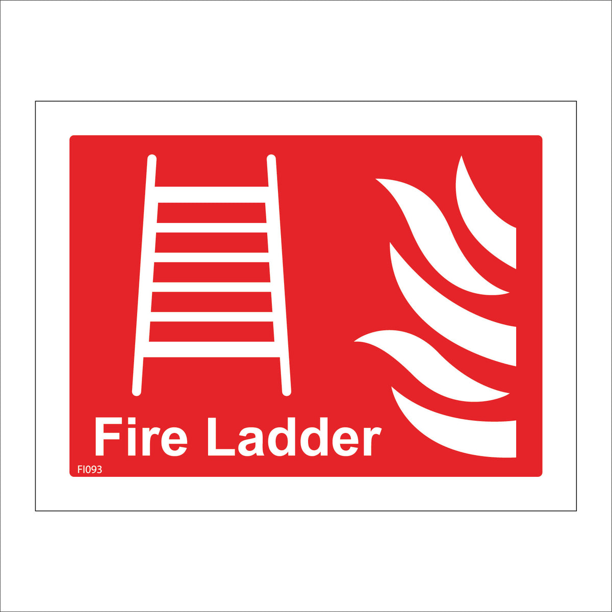 Fire Ladder Sign with Fire Ladder – PWDirect