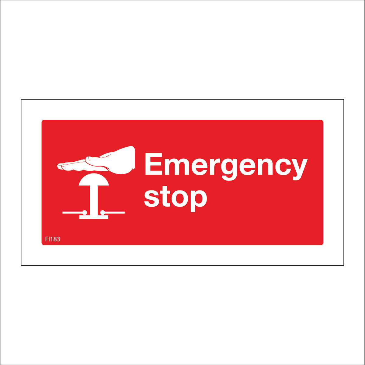 Emergency Stop Sign with Hand Switch – PWDirect