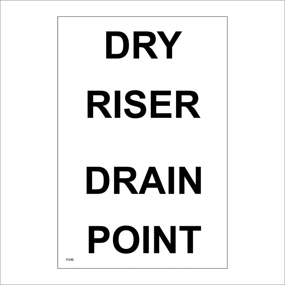 Dry Riser Drain Point Fire Water Information – PWDirect
