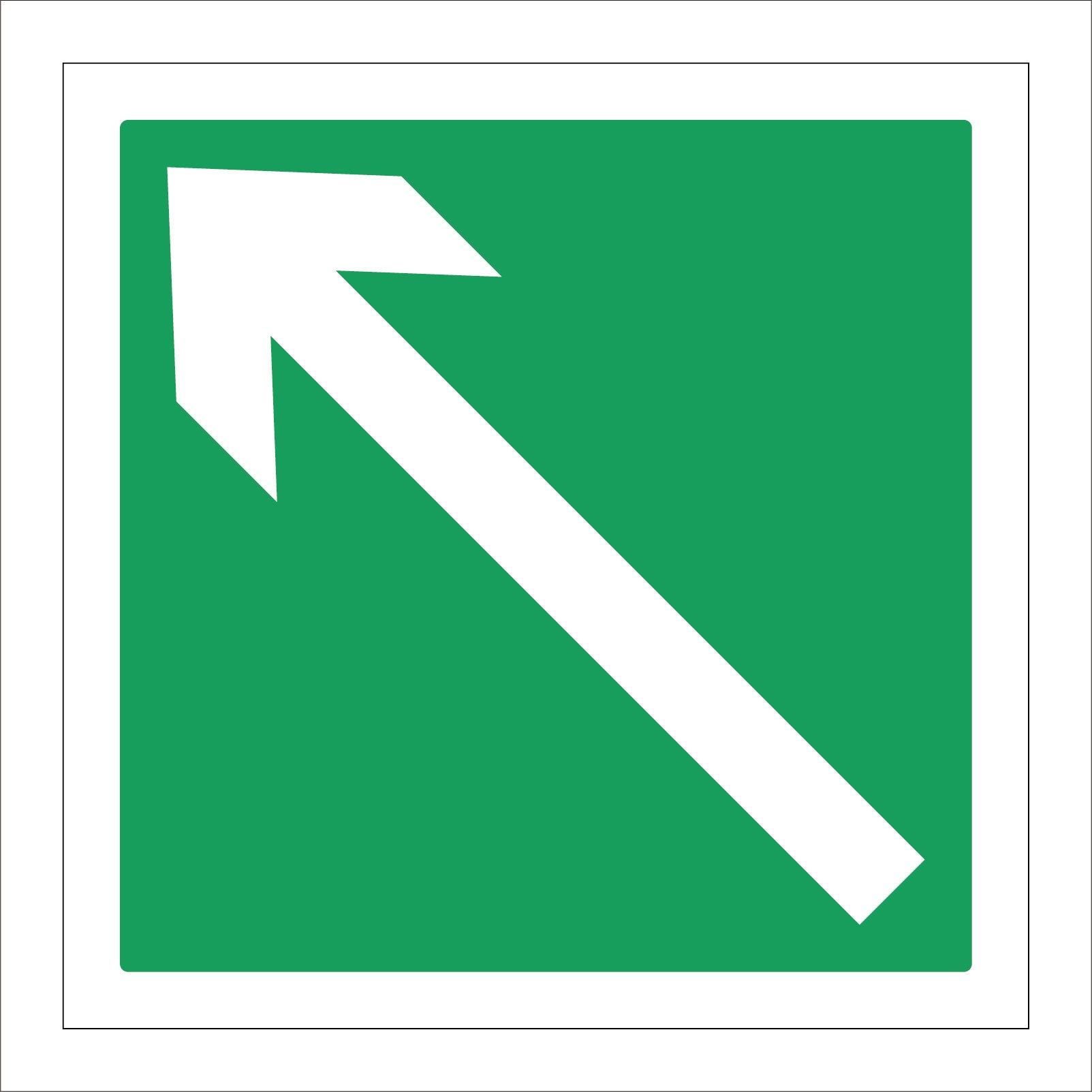 Right Arrow Sign Down Diagonal Right Arrow Sign W16 7PR Standard