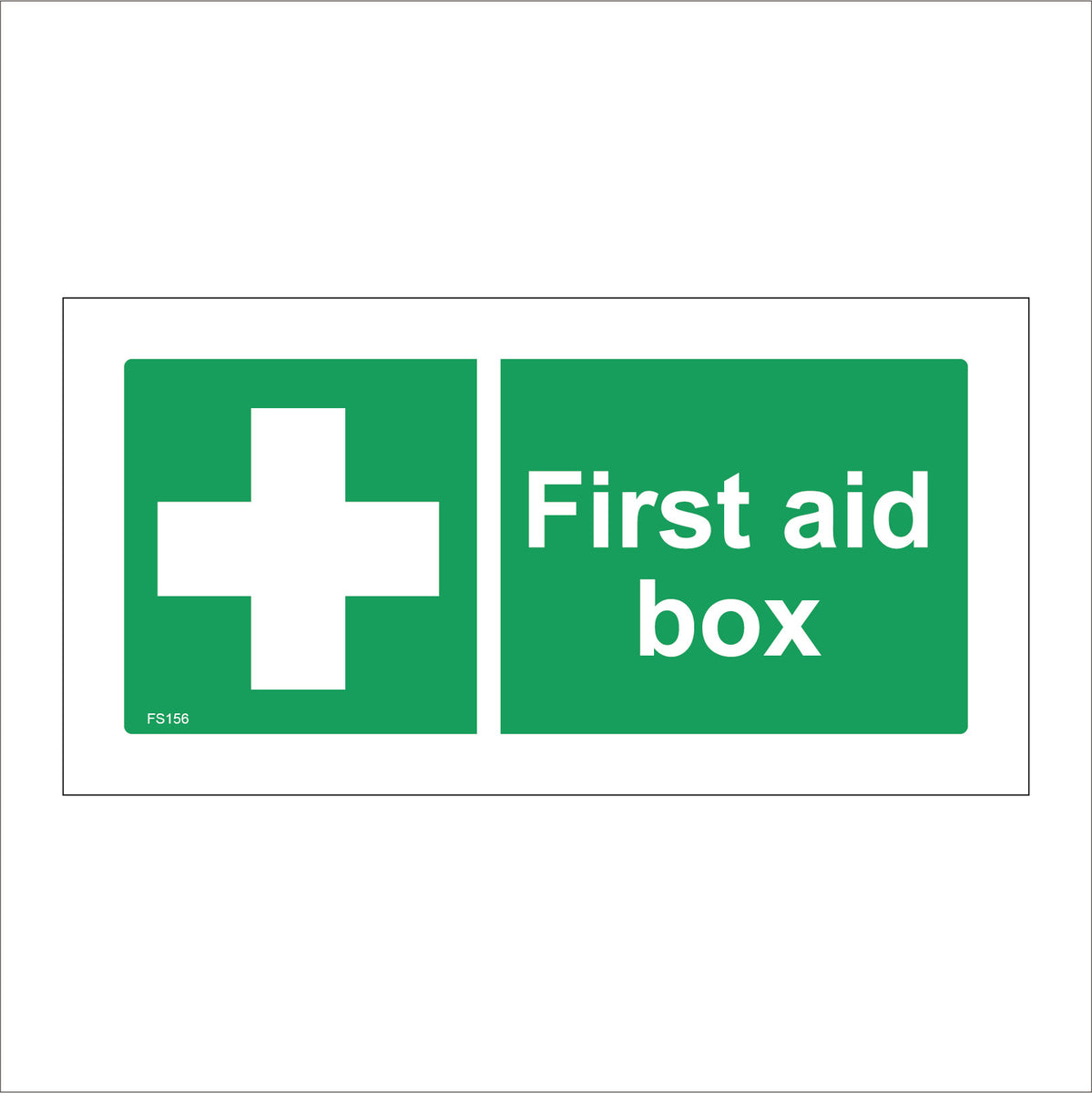 First Aid Box Sign with First Aid Cross – PWDirect