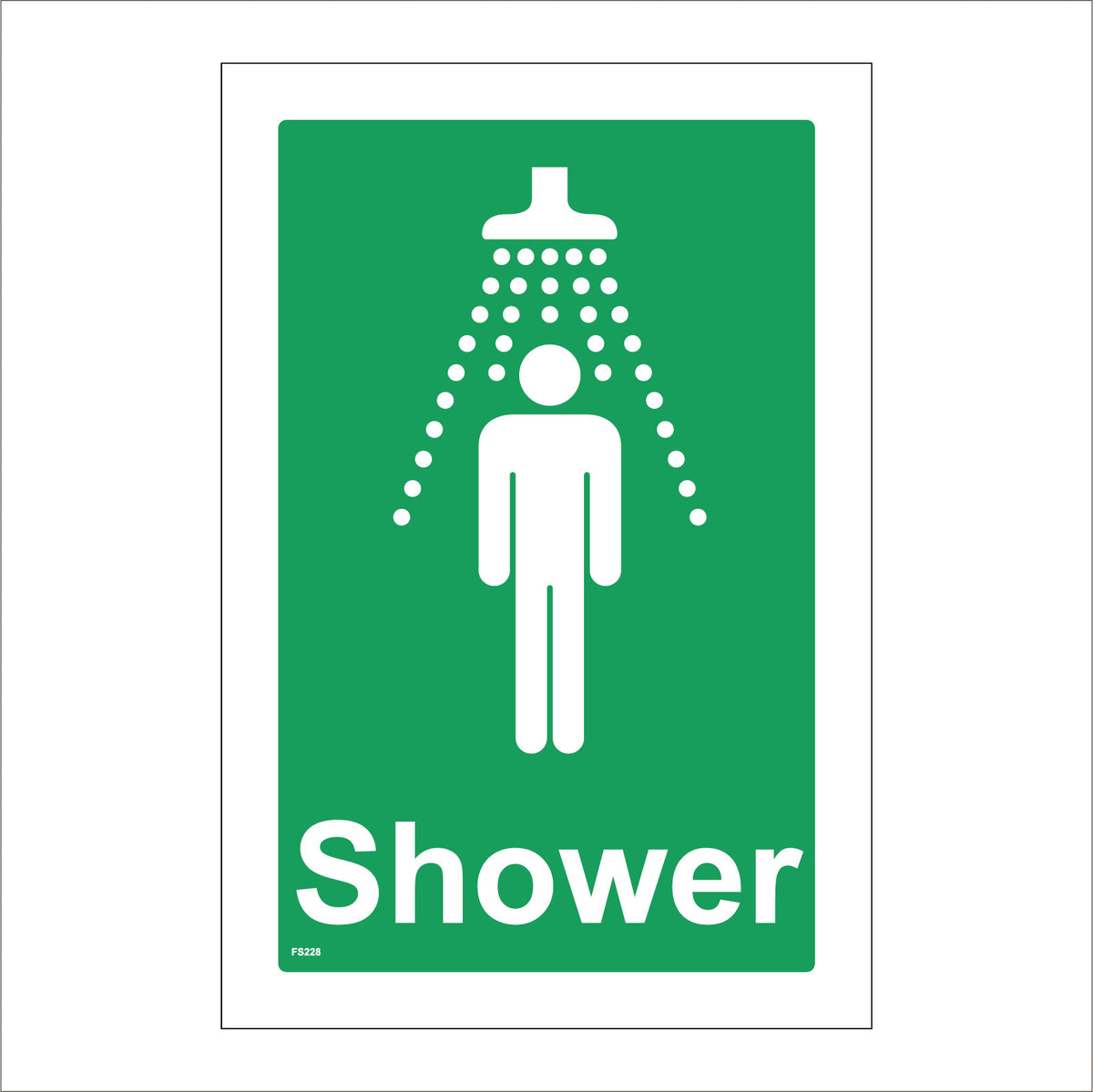 Shower Sign with Shower Man – PWDirect