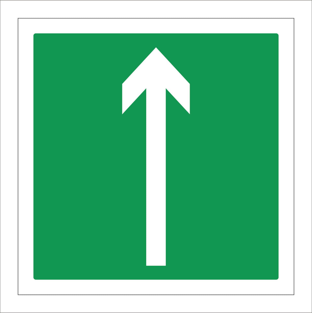 Arrow Ahead Straight On Up Direction Route Sign with Up Arrow – PWDirect