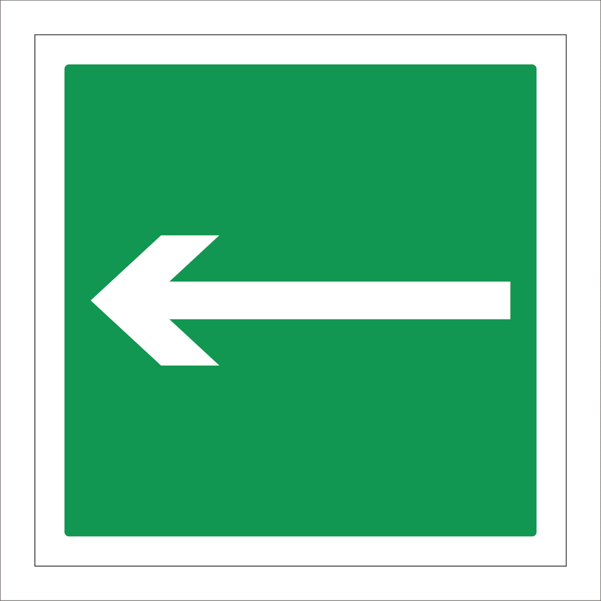 Arrow Left Direction Route Way Out Sign with left Arrow – PWDirect