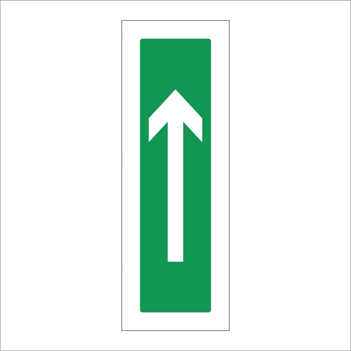 Arrow Straight On Up Ahead Direction Route Sign with Up Arrow – PWDirect