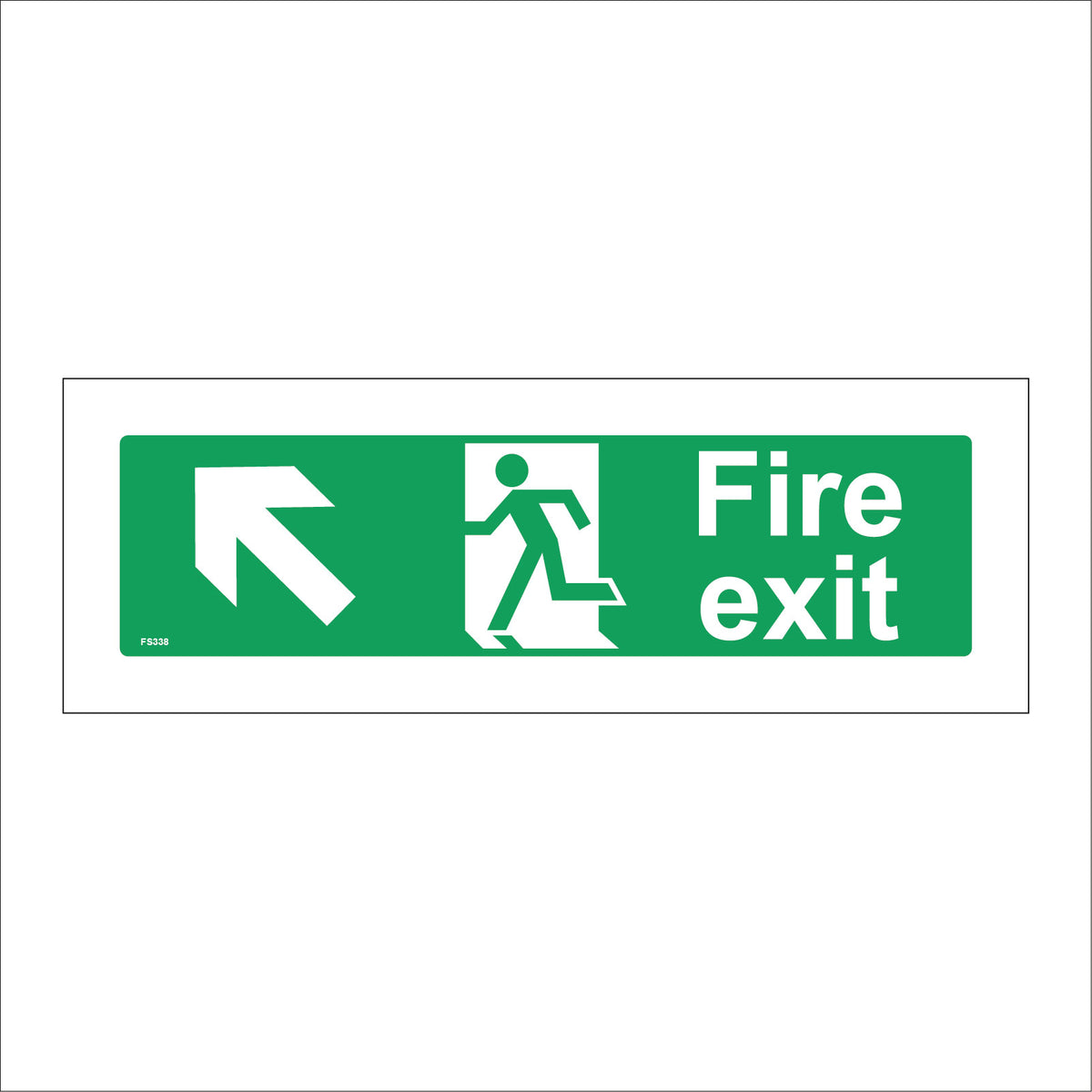 Fire Exit Running Man Arrow Left Diagonal West North Route – PWDirect