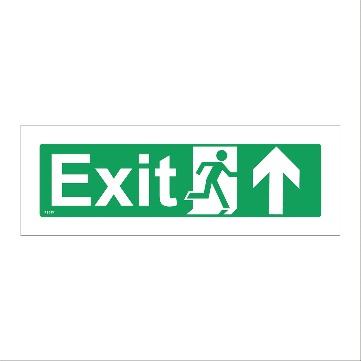 Fire Exit Arrow North Forward Door Running Man Access – PWDirect