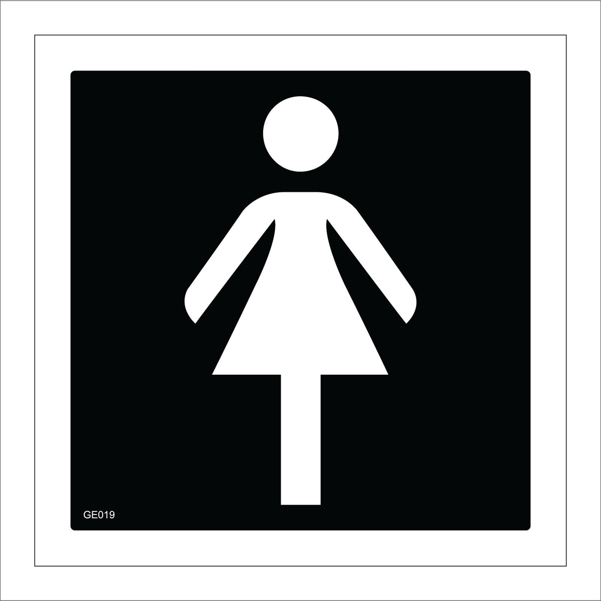 Ladies General Sign Sign with Woman – PWDirect