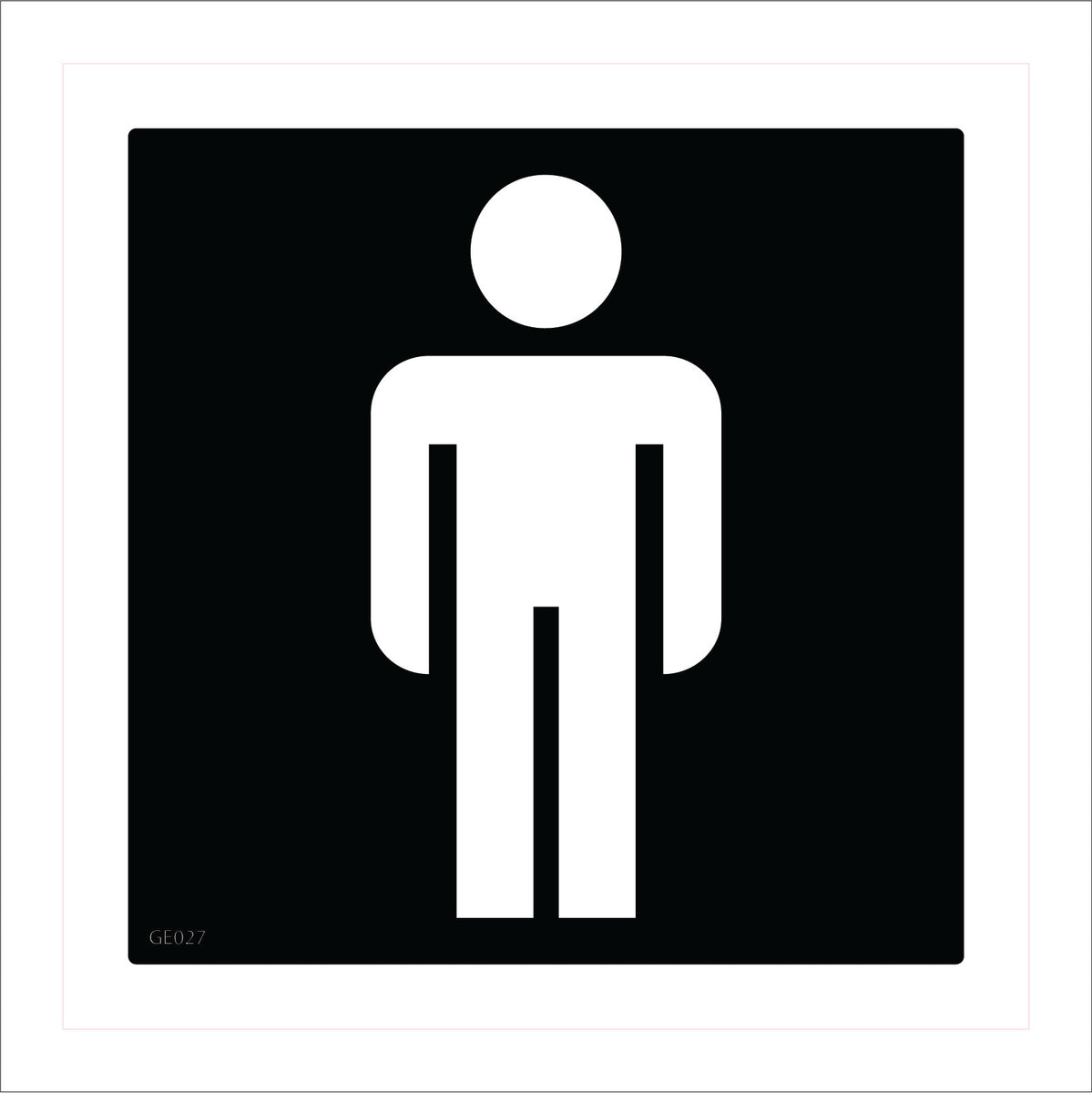 Gents General Sign Sign with Man – PWDirect