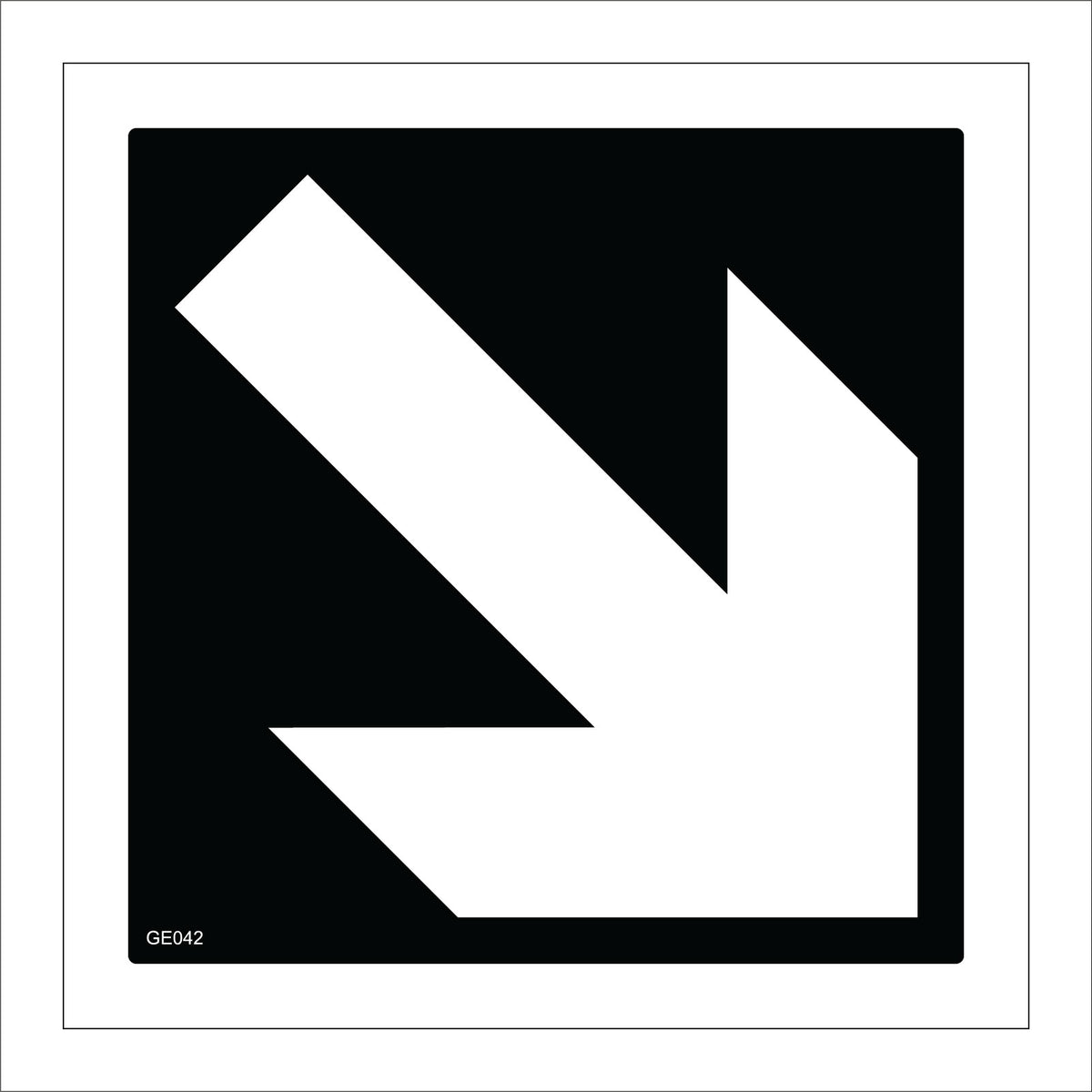 Right Left Diagonal Arrow Sign with Arrow – PWDirect