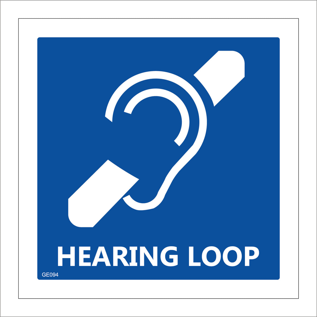 Hearing Loop Sign with Ear – PWDirect