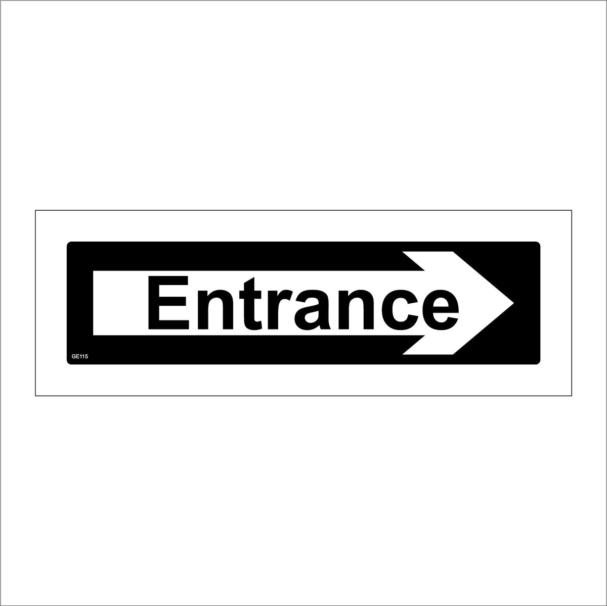 Entrance Right Sign with Arrow – PWDirect