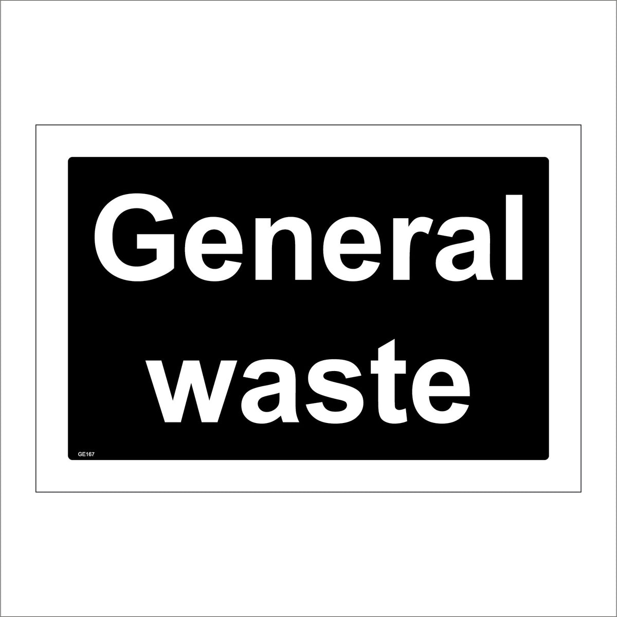 General Waste Sign – PWDirect