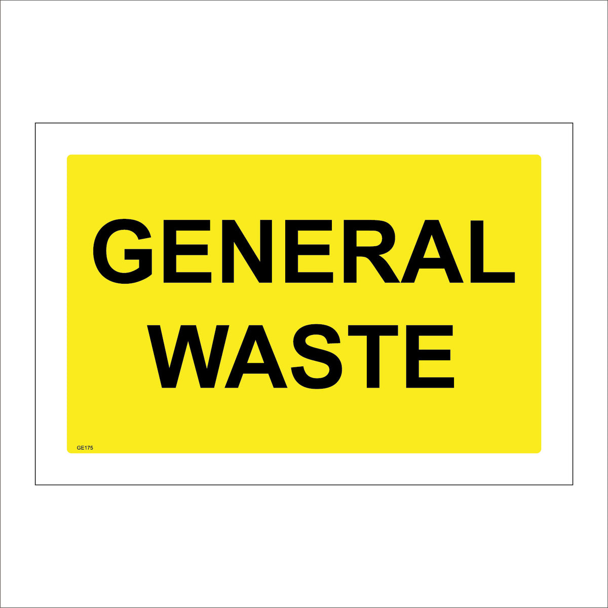 General Waste Sign – PWDirect